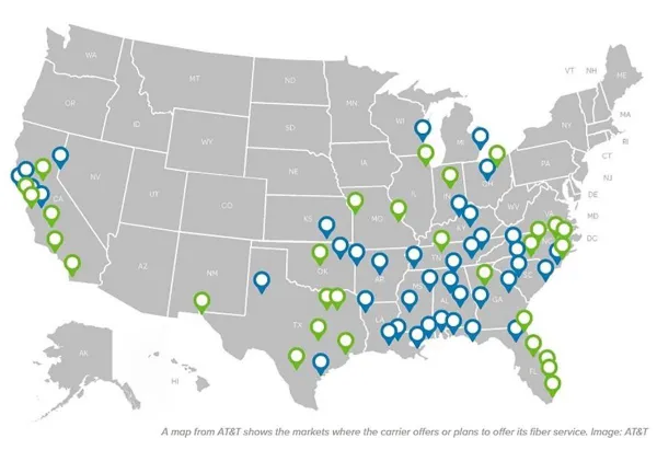 AT&T adds 11 metro areas to its fiber buildout plans | Speed Matters